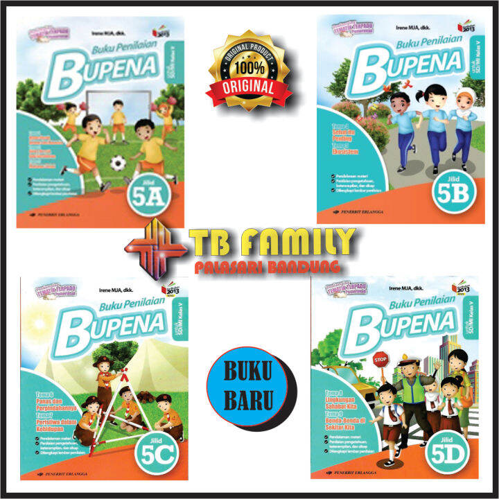 BUKU BUPENA SD KELAS 5A 5B 5C 5D KURIKULUM 2013 PENERBIT ERLANGGA | Lazada Indonesia