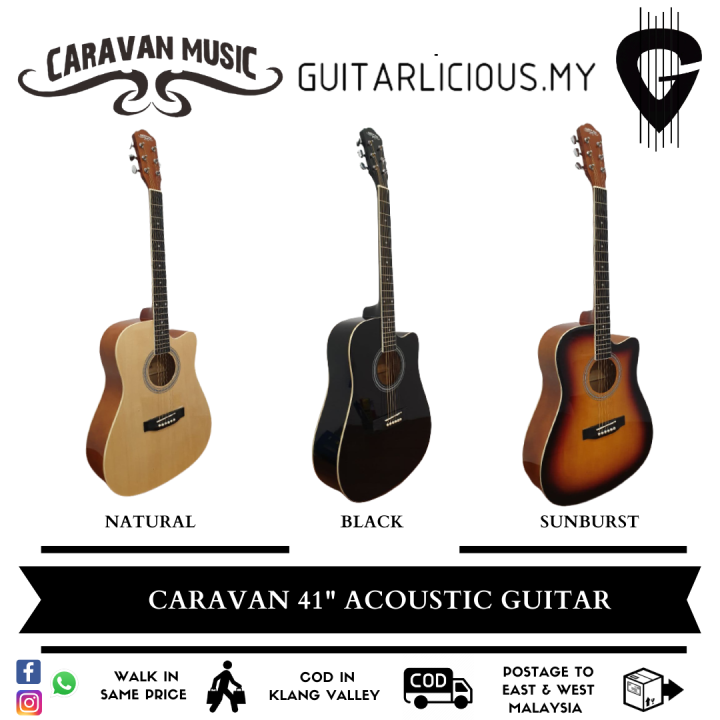 Caravan 41 inch Acoustic Guitar with free bag ( HS-4140 / HS-4111 ...