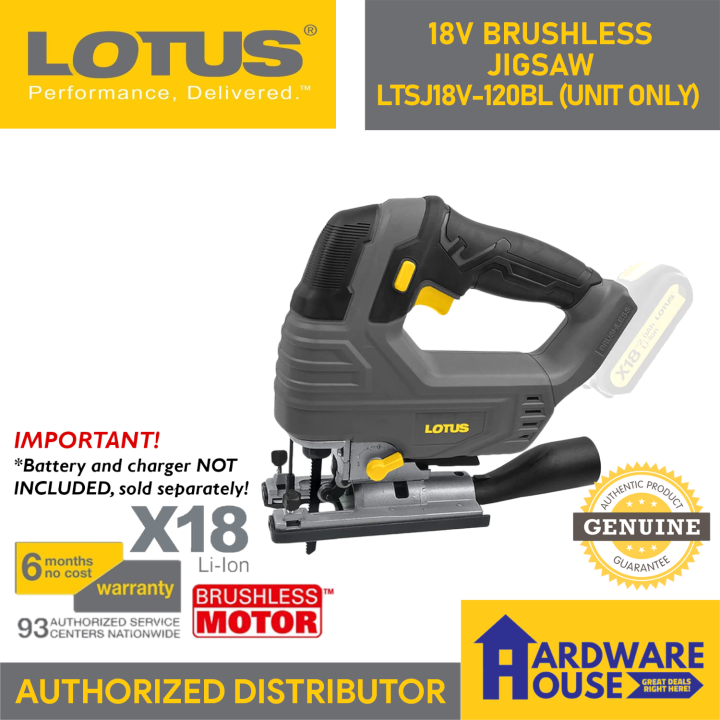ORIGINAL LOTUS 18V Brushless Jigsaw Wood & Metal Jig Saw Blade Cutter ...