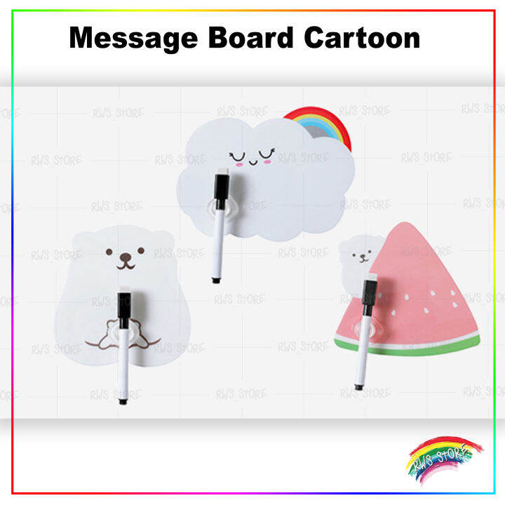 Message Board Cartoon 卡通留言板 Papan Mesej Kartun | Lazada
