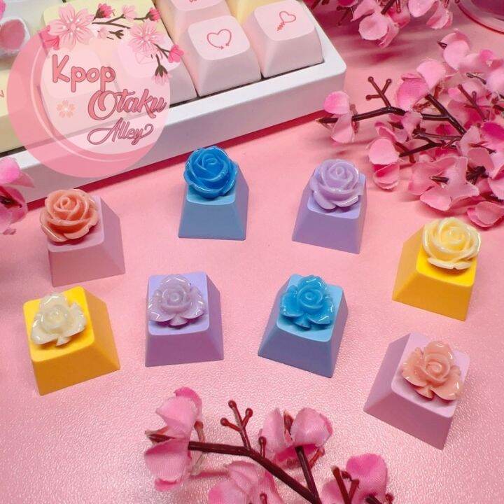 Rose Flower Collection Artisan Keycaps Kpop Otaku Alley Keycaps | Lazada PH