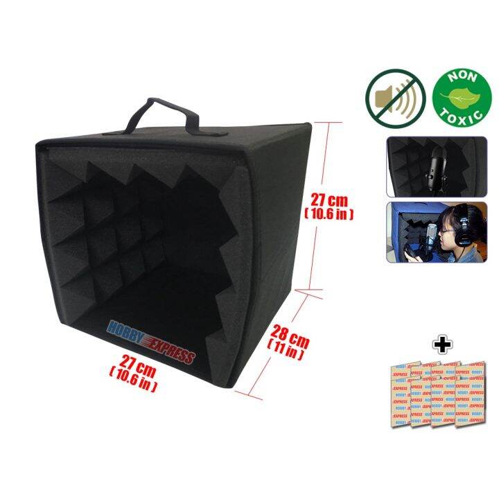 Hobby Express Microphone Isolation Box Voice Booth Portable | Lazada PH