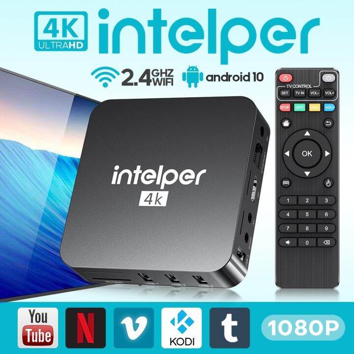 New Intelper 4K HD TV Box 8gb 128gb 4G/5G Connection MaliG31 CPU ...