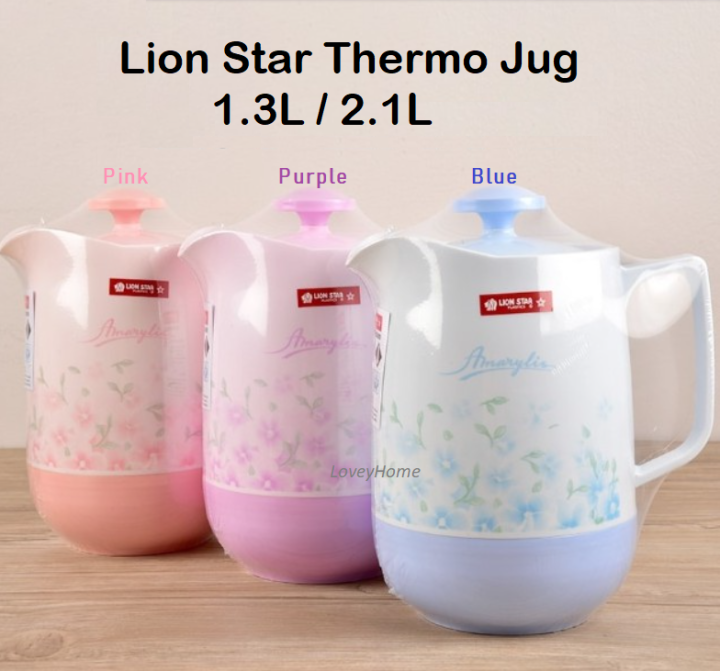 Lion Star Thermo Water Jug 1.3L/2.1L Thermos Flask Hot & Cold Thermo Jag Air Tahan Panas & Sejuk ...