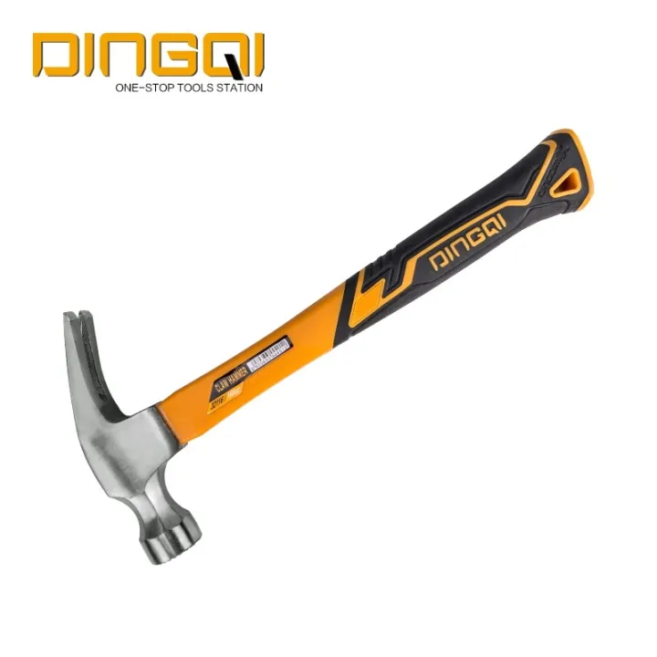 Hardware material DINGQI TOOLS 8oz/16oz Claw Hammer Fiberglass Handle Machinist's Hammers ...