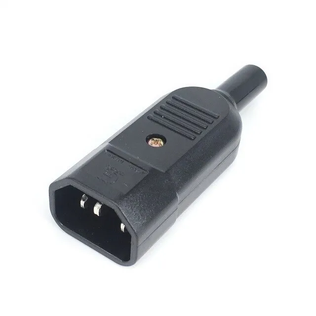 16A 250V IEC Straight Cable Plug Connector C13 C14 Female Male Plug ...