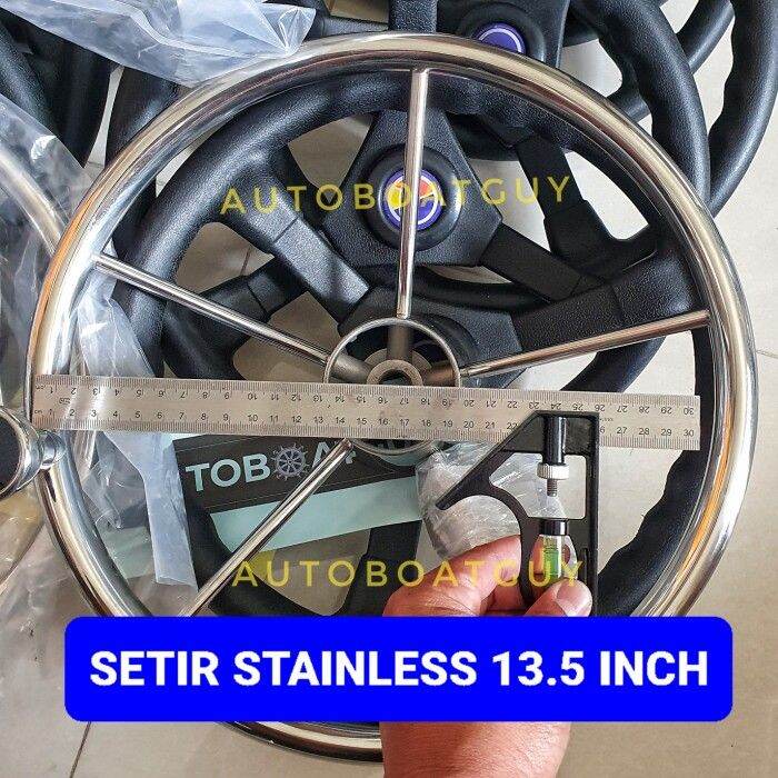 Setir / Stir Kapal Speedboat Perahu Stainless / Plastik Macam2 Ukuran ...