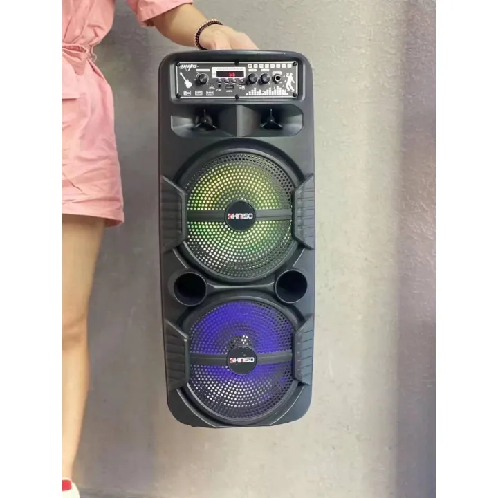 KiMiSo QS-222 16'' Wireless Karaoke Bluetooth Portable Party Speaker ...