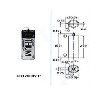 TOSHIBA JAPAN ER17500V P / 3.6V LITHIUM BATTERY- 100% ORIGINAL DIRECT ...
