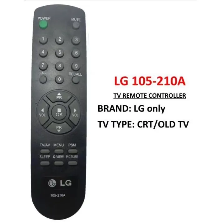 LG 105-210A TV Remote Control | Lazada PH