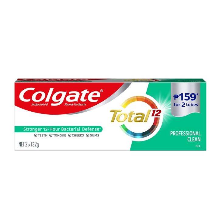 Colgate Total Professional Clean Multi-Benefit Antibacterial Toothpaste ...