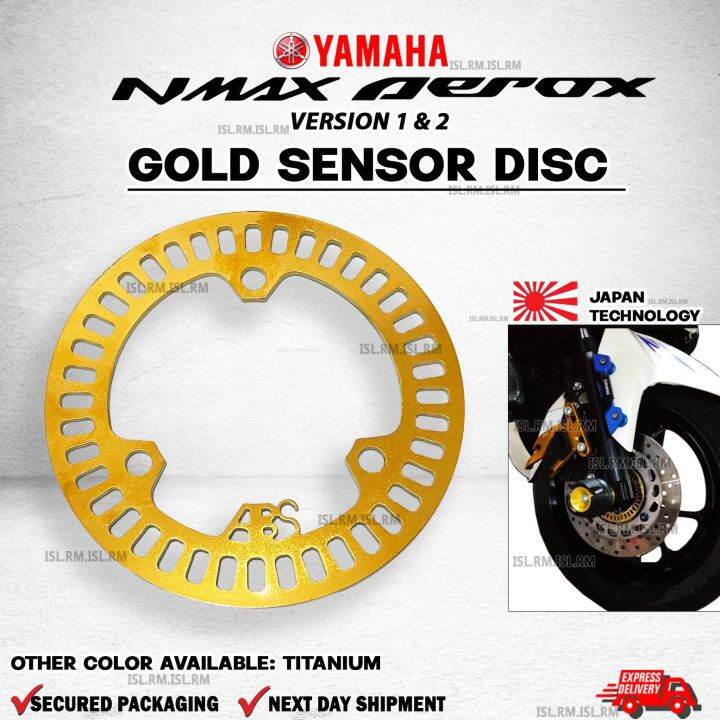 Yamaha NMAX / AEROX sensor disc GOLD JAPAN Tech Yamaha Aerox 155 Yamaha ...
