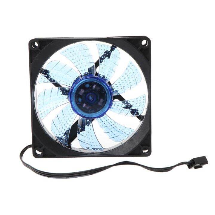 LED Light 3 pin 90mm PC Desktop Computer Case Cooling Cooler Fan Low ...