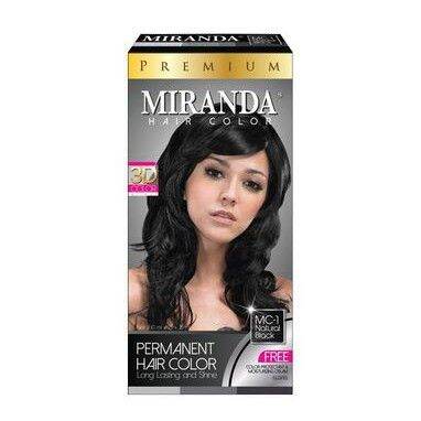 MIRANDA MC-1 NATURAL BLACK hair color pewarna cat rambut natural ...
