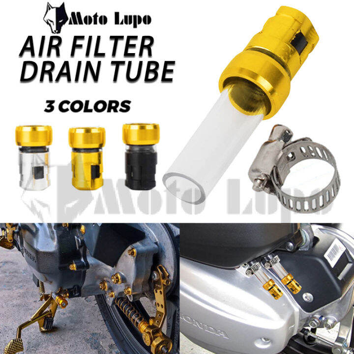 Moto Lupo Motorcycle CNC Air Filter Drain Tube Alloy Head Plug ...