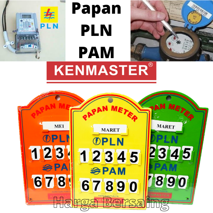 Papan Meteran PLN PAM Listrik Air Meter Kenmaster | Lazada Indonesia