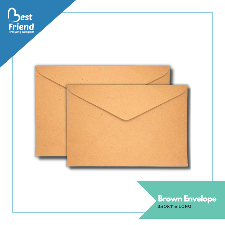 Brown File Envelope 5Pcs - Short and Long | Lazada PH