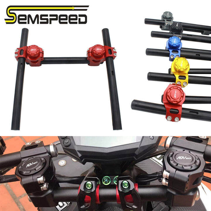 SEMSPEED Motorcycle Universal Handlebar Handle Bar Clip Ons Fork For Honda ADV160 ADV 160 2022 ...