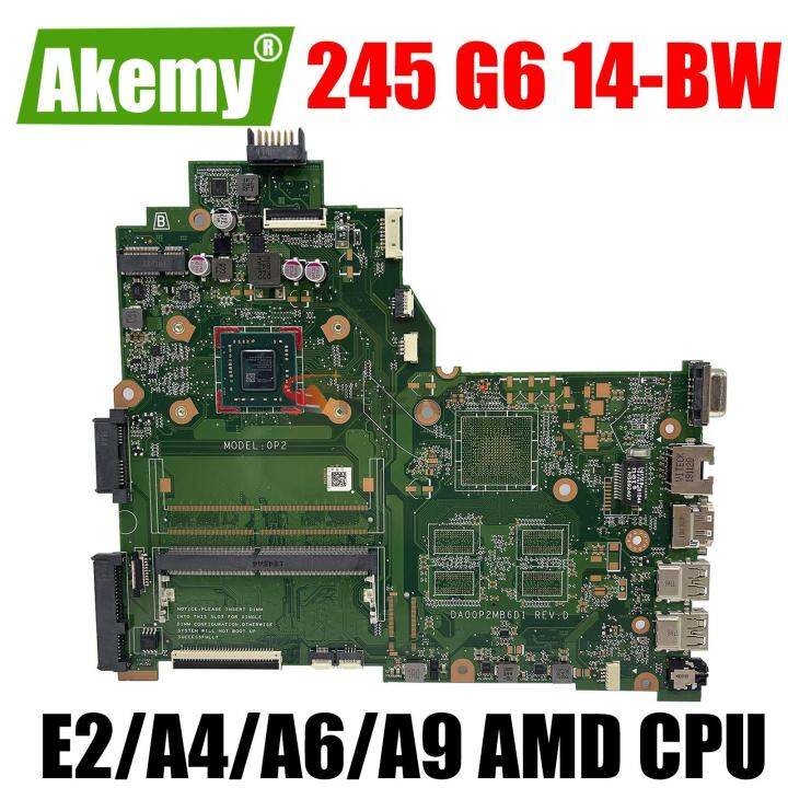 DA00P2MB6D0 DA00P2MB6D1 Motherboard with E2 A4 A6 A9 AMD CPU UMA For HP ...