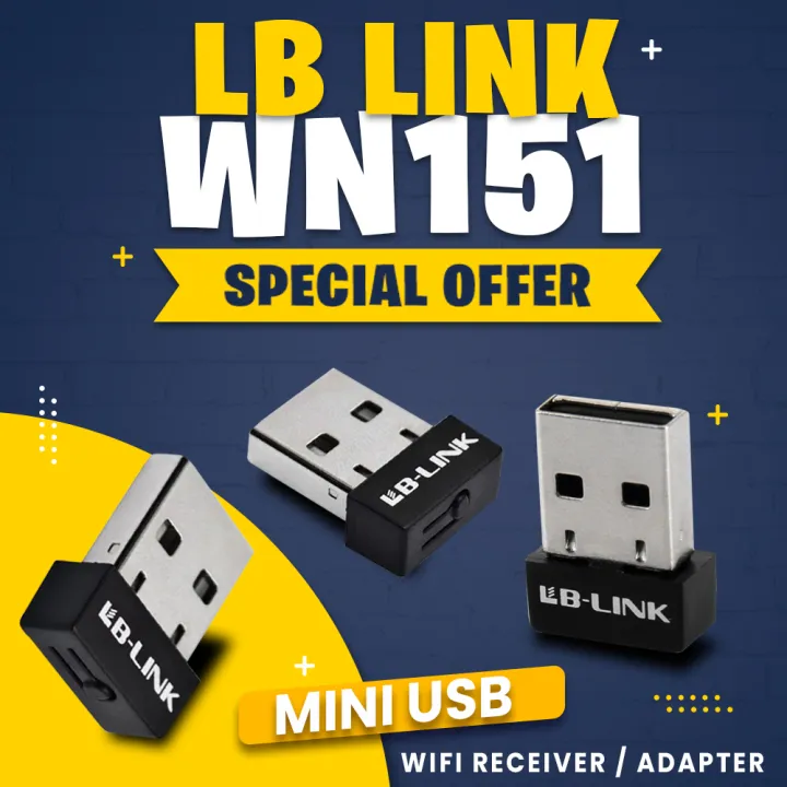 WIFI Dongle receiver Wireless N USB Adapter 150Mbps LB-LINK BL-WN151 ...