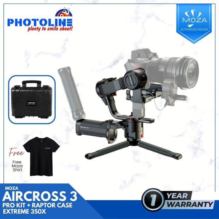 Moza AirCross 3 3-Axis Handheld Gimbal + Raptor case Extreme 350x ...