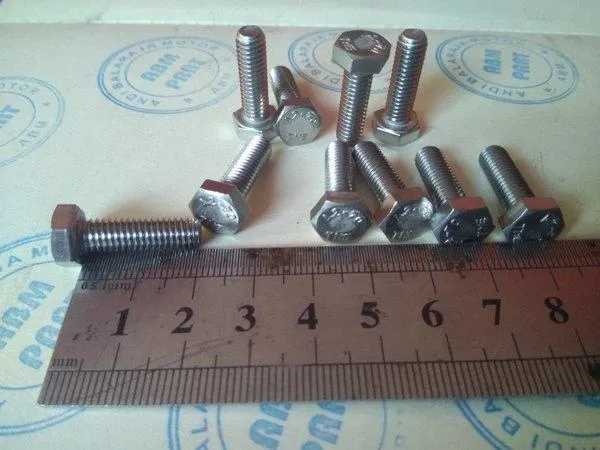 Baut Hexagon Stainless Ukuran M8 X 20 Atau Baut 12 Panjang 2Cm | Lazada Indonesia