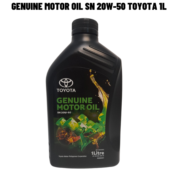 TOYOTA Genuine Motor Oil SN 20w-50 for GAS Engine Toyota 1L | Lazada PH