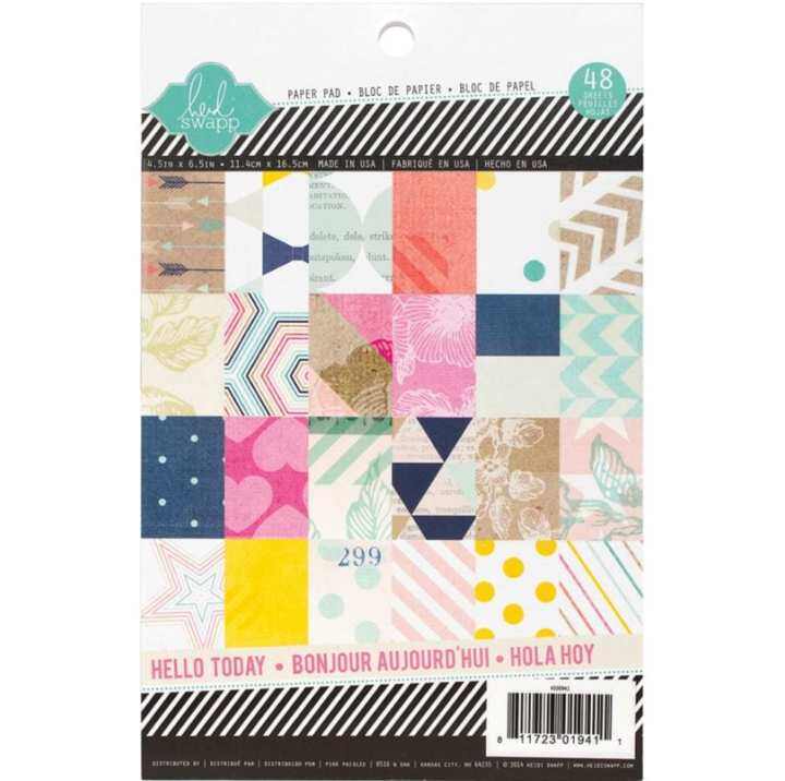 Hello Today Heidi Swapp 4.5" x 6" Paper Pad 48 Sheets | Lazada PH