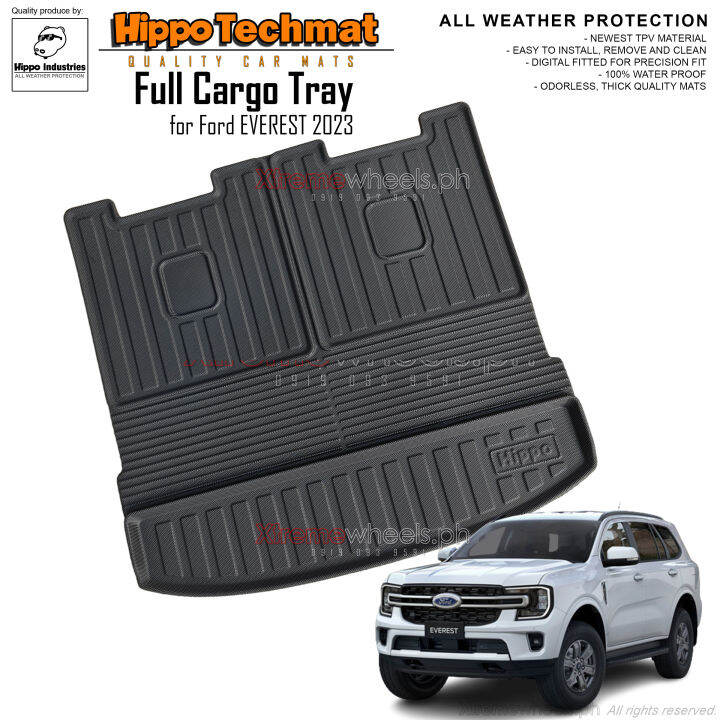 Everest Sport / Trend / Limited / Titanium 2023-2024 Full Cargo / Trunk tray only Hippo Techmat ...