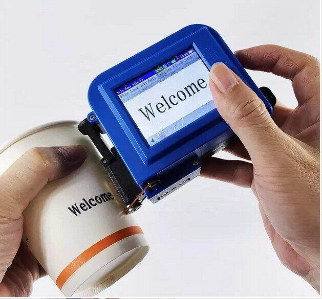 J63 Mini 12.7Mm Handheld TIJ Inkjet Label Printing Machine Mobile Batch ...