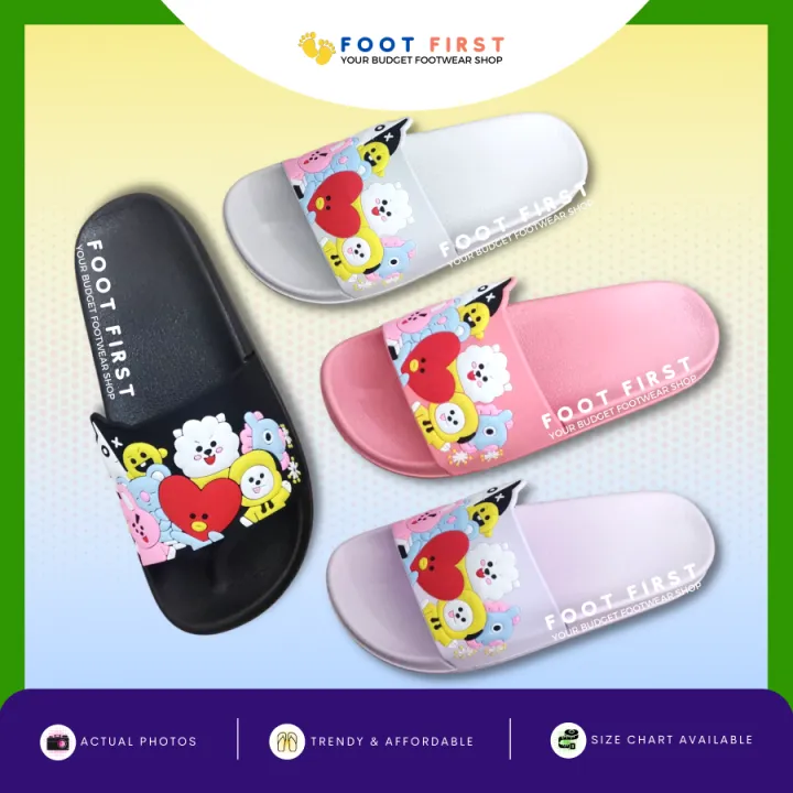 xxFOOT FIRST 36-40xx BT21 BTS KPOP All Characters Slippers Slides (Add ...