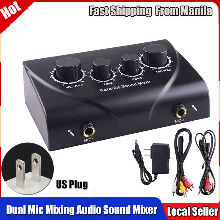 Mixing Sound Mixer Dual Mic Inputs Company Stage Home KTV Rooms Digital ...