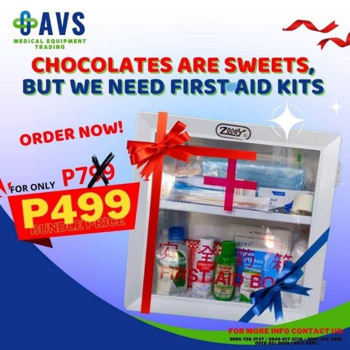 First Aid Kit / Medicine Box/Cabinet with basic medical kit Package ...