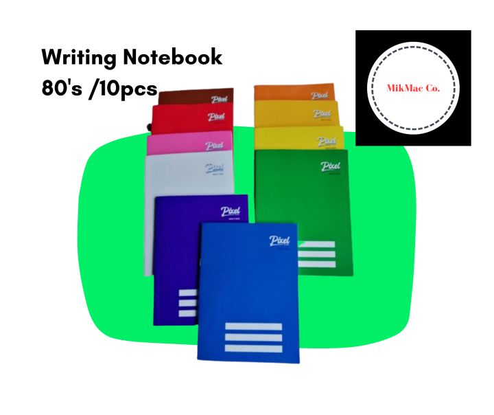 Writing Notebook 80's /10pcs High-Quality Paper | Lazada PH