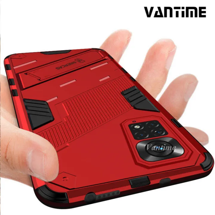 Vantime for Xiaomi Redmi Note 11 11s 4G Case Kickstand Camera Protector Shockproof Armor Case ...