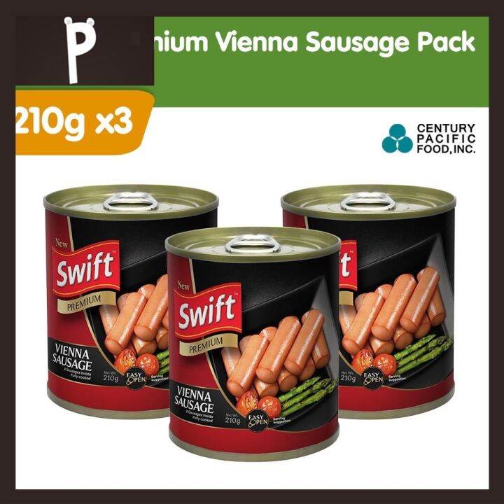 Parnella Swift Premium Vienna Sausage 210g x3 | Lazada PH