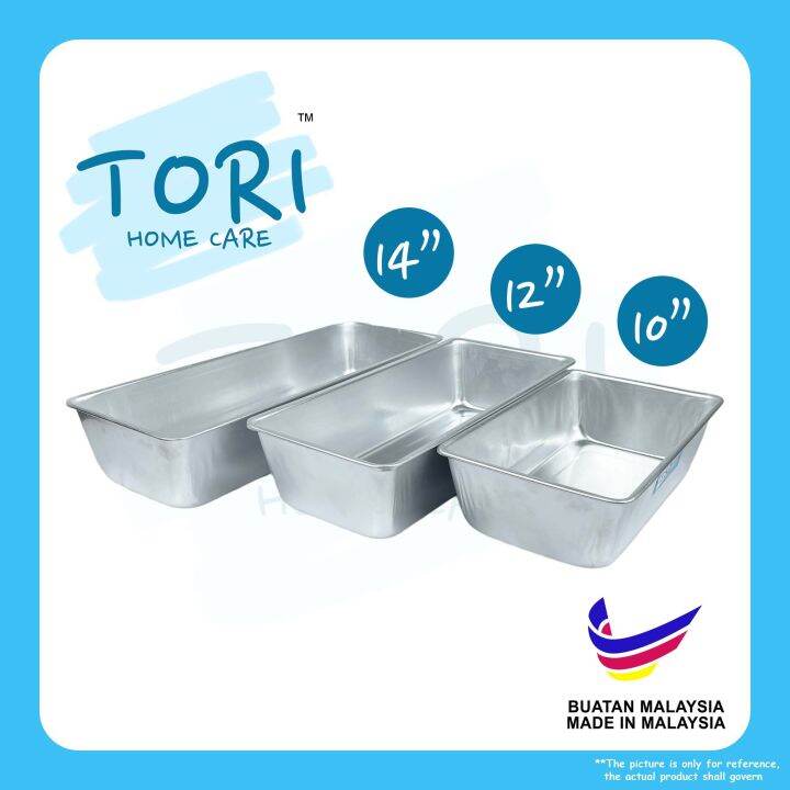 TORI HOME Aluminium Deep Rectangle Cake Tin | Ice Cube Box | Cake Tray ...