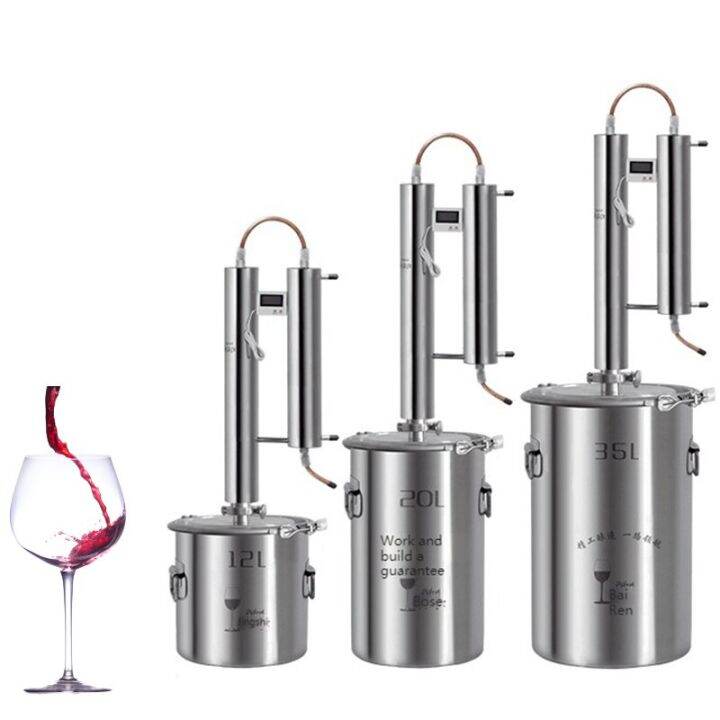 Household Alcohol Distillation Machine Stainless Steel Vodka Brewer ...