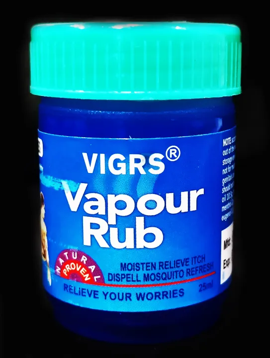 Vapo Rub 25ml Menthol Eucalyptus Vigrs Vapour rub for soothing effect ...