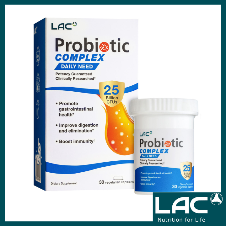 LAC Probiotic Complex 25 Billion (30 CP) (Best by: April 2025) | Lazada PH