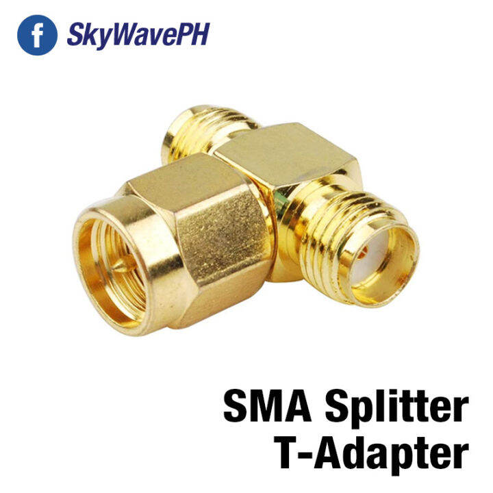 SkyWave T-Adapter SMA Splitter for Single Antenna Port Modem Device ...