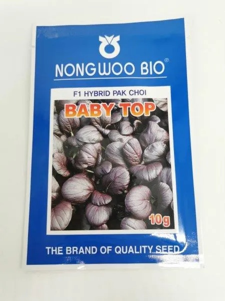 NONGWOO BIO PAK CHOI BABY TOP RED PECHAY PURPLE SHINGKANG 10G PACK ...