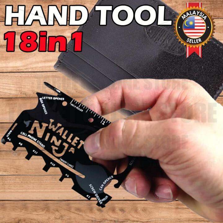 Hand Tool Ninja Card 18 in 1 Multi Tool Pocket Credit Card Size | Lazada