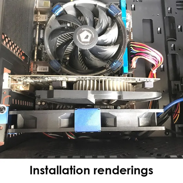Universal PCI Slot Dual Fan Mount Rack Bracket 90mm 120mm for Desktop ...