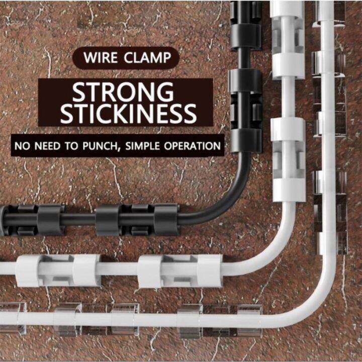 Klip kabel Tempel Dinding Isi 20 Pcs Klem Kabel Klip Cable Dengan ...