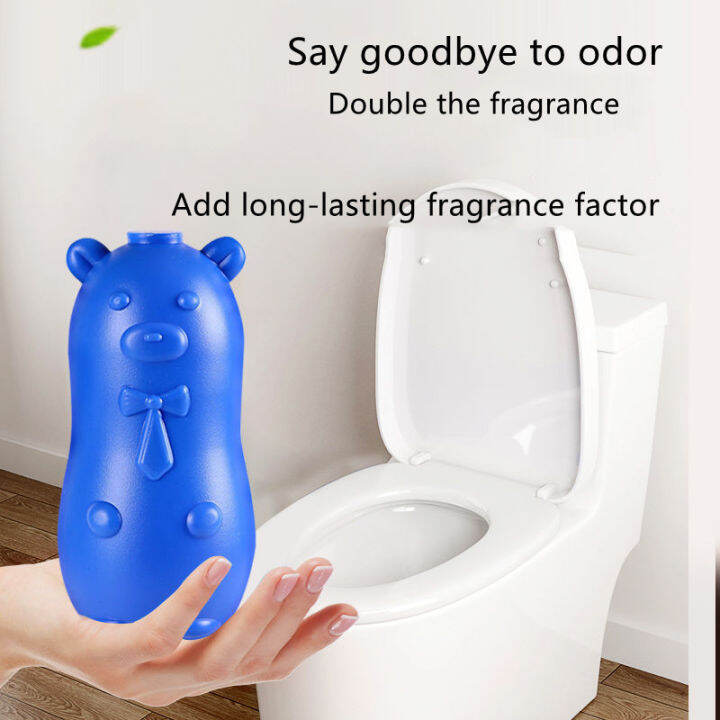 Cute Bear Blue Bubble Toilet Cleaner Deodorant Toilet Bowl Magic ...