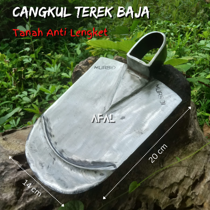 PROMO Cangkul Tanah Kecil Terek Baja Anti Lengket - Cangkul Tebal Super ...