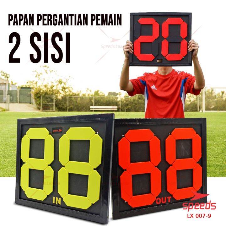 Papan Score SPEEDS Pergantian pemain Sepak Bola Futsal Exchange Board ...