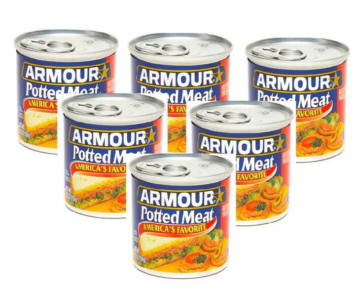 ARMOUR POTTED MEAT AMERICAS FAVORITE 156g set of 6 | Lazada PH