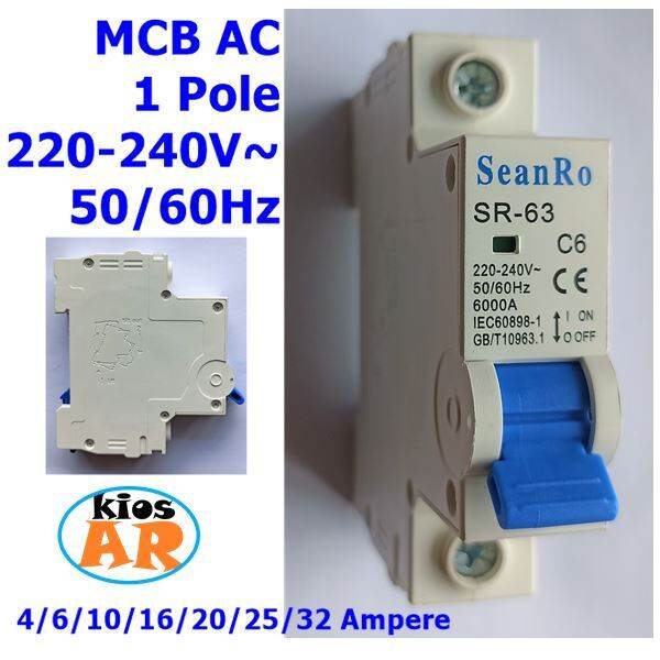 Circuit Breaker MCB AC 1P 1Pole 50/60Hz 220-240V | Lazada Indonesia